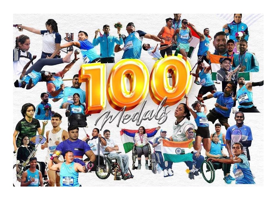 ஆசிய பாரா ஒலிம்பிக்: 100 பதக்கங்களை கடந்த இந்தியா - பிரதமர் வாழ்த்து! - Seithipunal